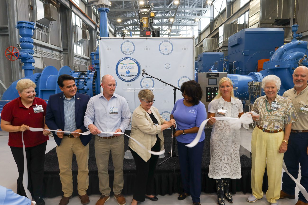 TRWD and Dallas Water Utilities celebrate the completion of the ...